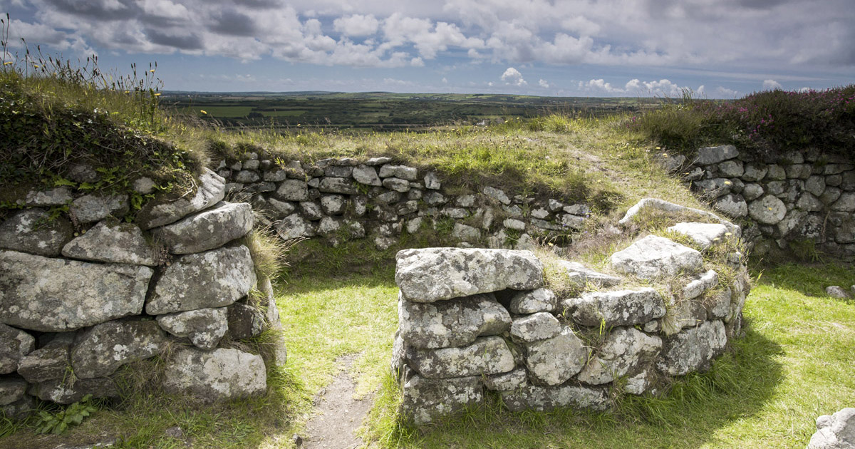 Chysauster Village (Prehistoric Dwelling, Cornwall, England)
